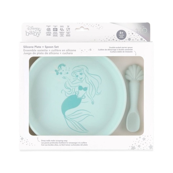 Disney | Accessories | Little Mermaid Plate And Spoon Set | Poshmark